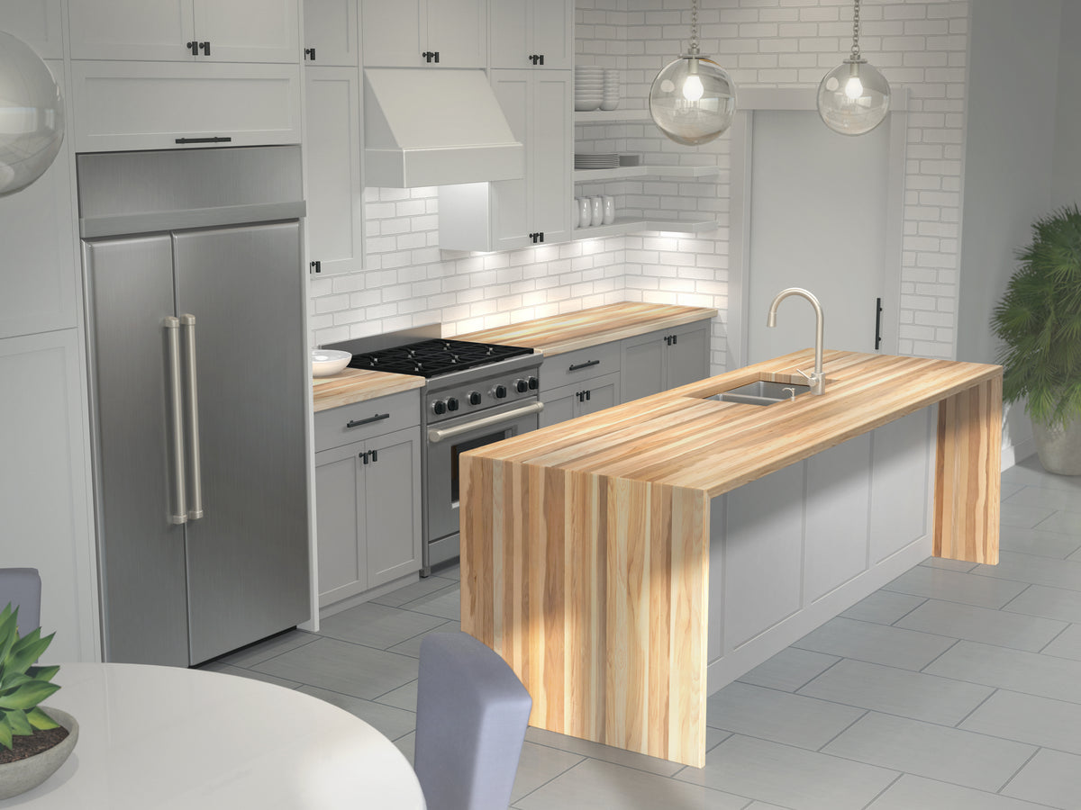 Crafted Hickory Butcher Block Counter Top – Cariboublock